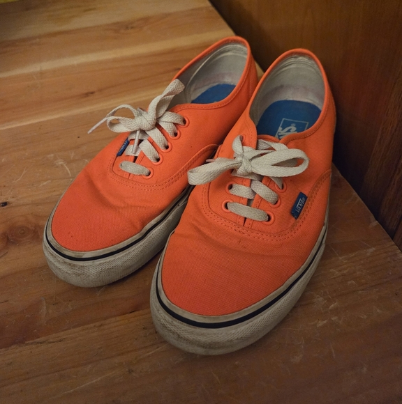 Vans | Shoes | Vans Neon Bright Orange Sneakers 958 | Poshmark